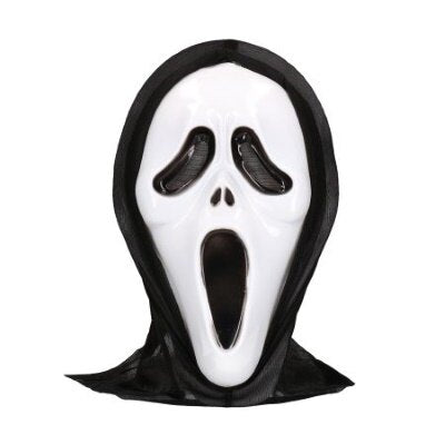 Masker scary ghost zwart/wit kopen? SoLow